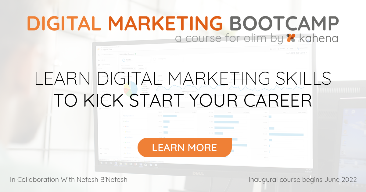 Digital Marketing Bootcamp - A Course for Olim by Kahena